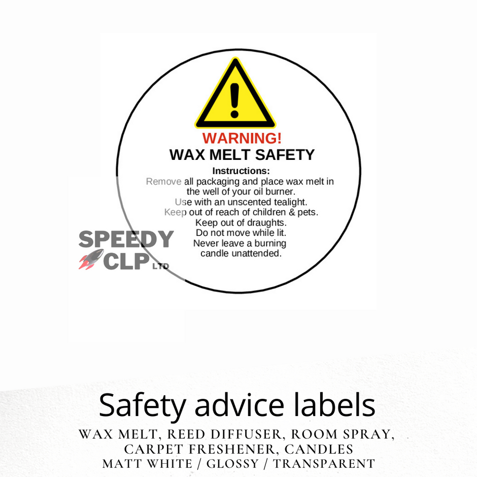 Diffuser CLP labels – Speedy CLP Ltd